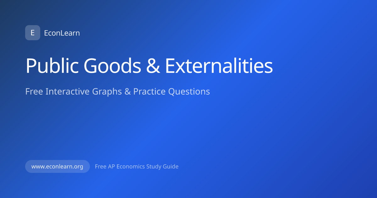 Public Goods & Externalities - Free Riders & Pigouvian Tax | AP Micro ...